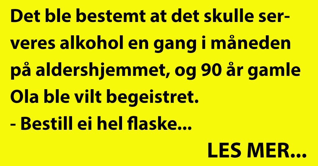 90-åringen som sjekker ut med stil | Vitseboka.no